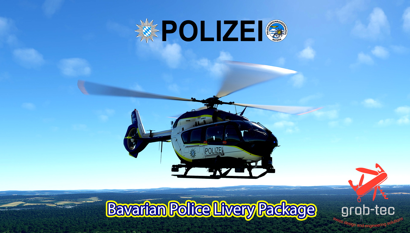 HPG H145 Bavarian Police (Polizei) LiveryPack CIV/CIVC/MIL/MILC/EMS ...