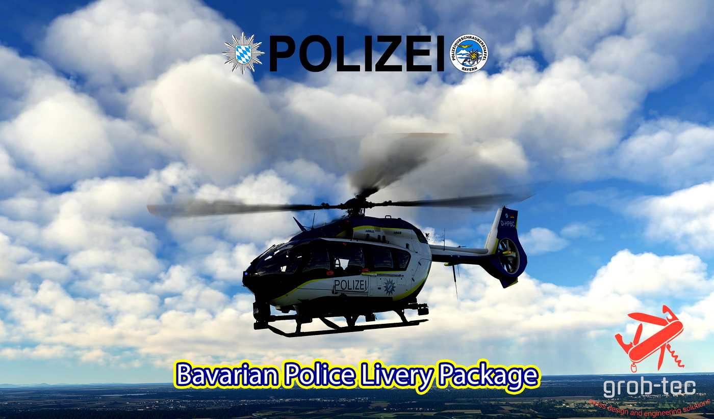 HPG H145 Bavarian Police (Polizei) LiveryPack CIV/CIVC/MIL/MILC/EMS ...