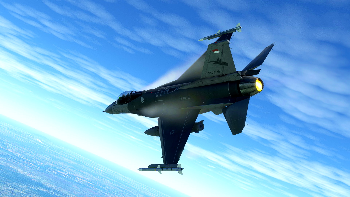 Indonesian Air Force (TNI AU) F-16AM Fighting Falcon TS-1605 for ...