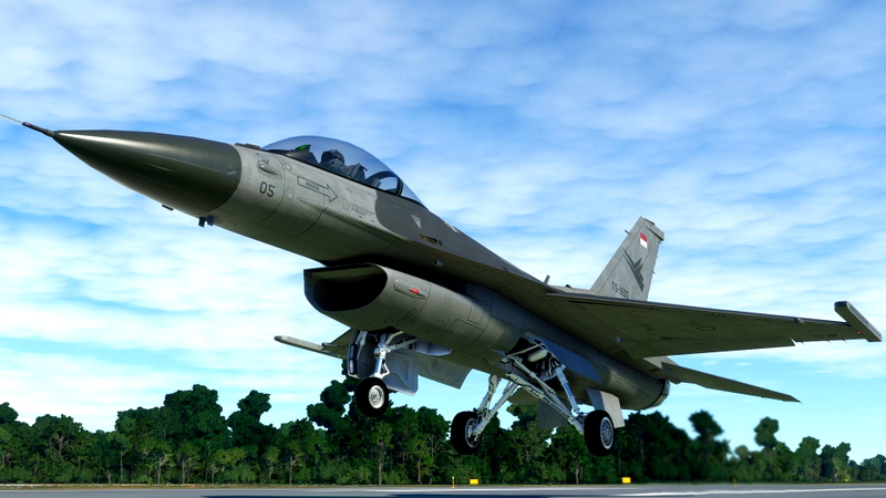 Indonesian Air Force (TNI AU) F-16AM Fighting Falcon TS-1605 for ...