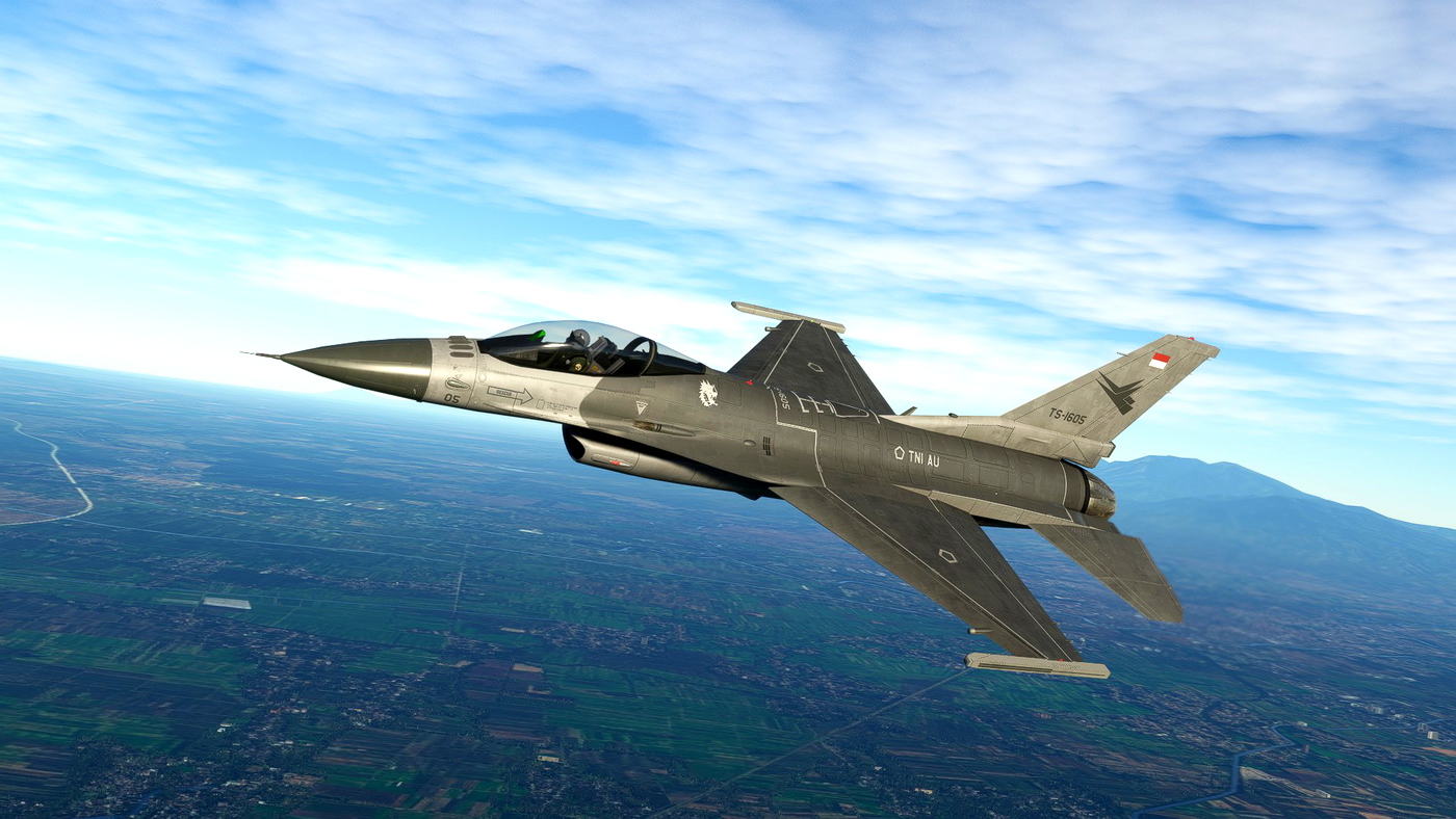 Indonesian Air Force (TNI AU) F-16AM Fighting Falcon TS-1605 for ...