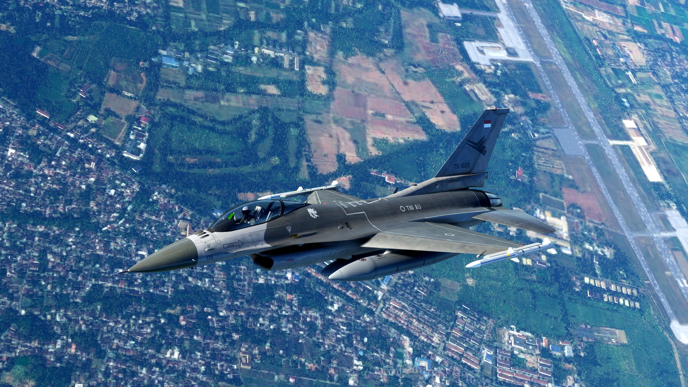 Indonesian Air Force (TNI AU) F-16AM Fighting Falcon TS-1605 for ...