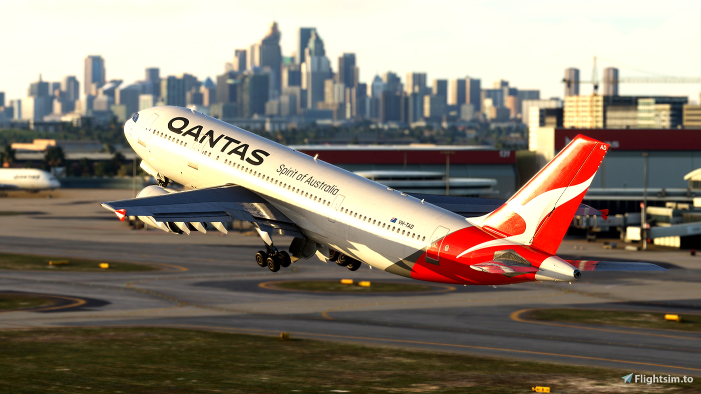 iniBuilds A300 Qantas 2016 VH-TAD para Microsoft Flight Simulator | MSFS