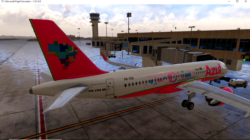 IniBuilds A320neo Azul Rosa livery for Microsoft Flight Simulator | MSFS