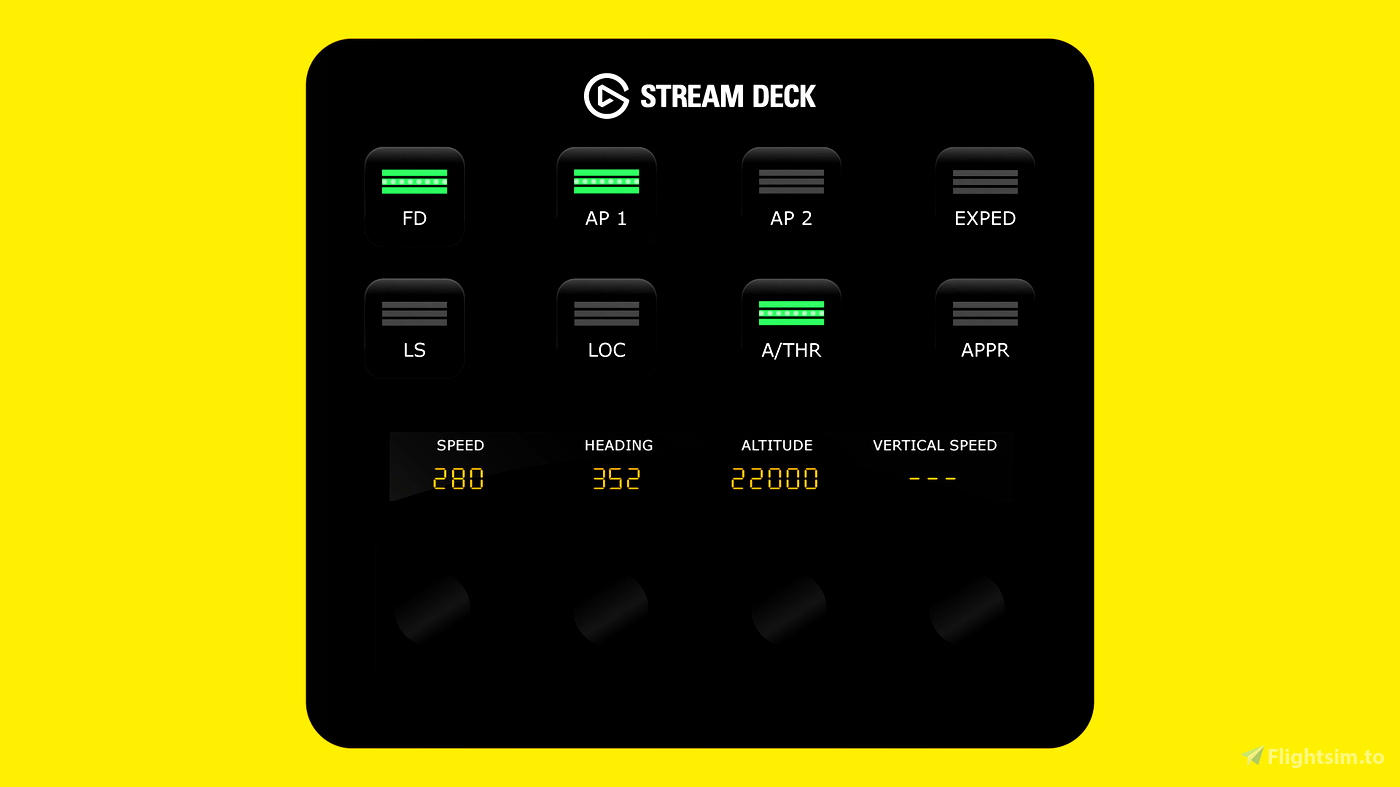 Flight Panels - iniBuilds A320Neo Stream Deck + Autopilot Panel 对于 ...