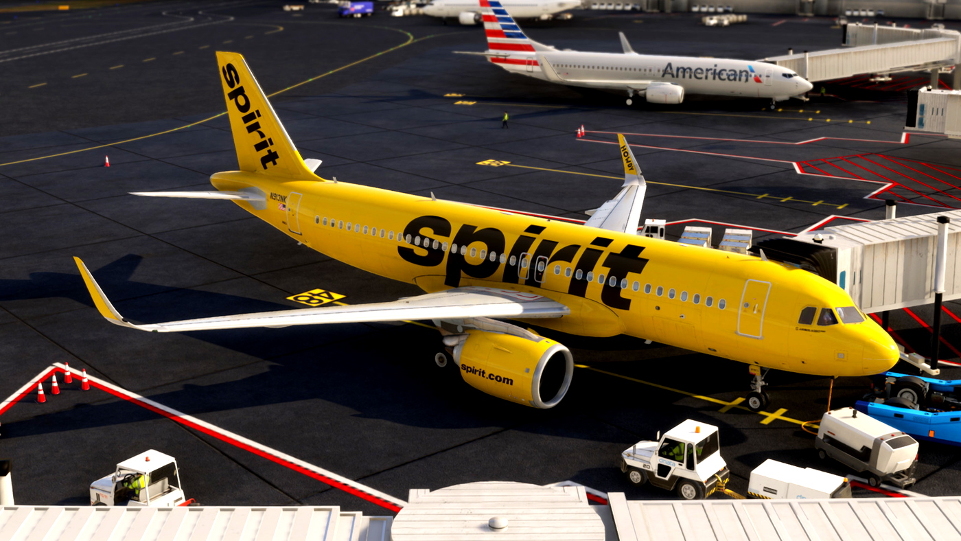 iniBuilds Airbus A320Neo Spirit Airlines | 4K for Microsoft Flight ...