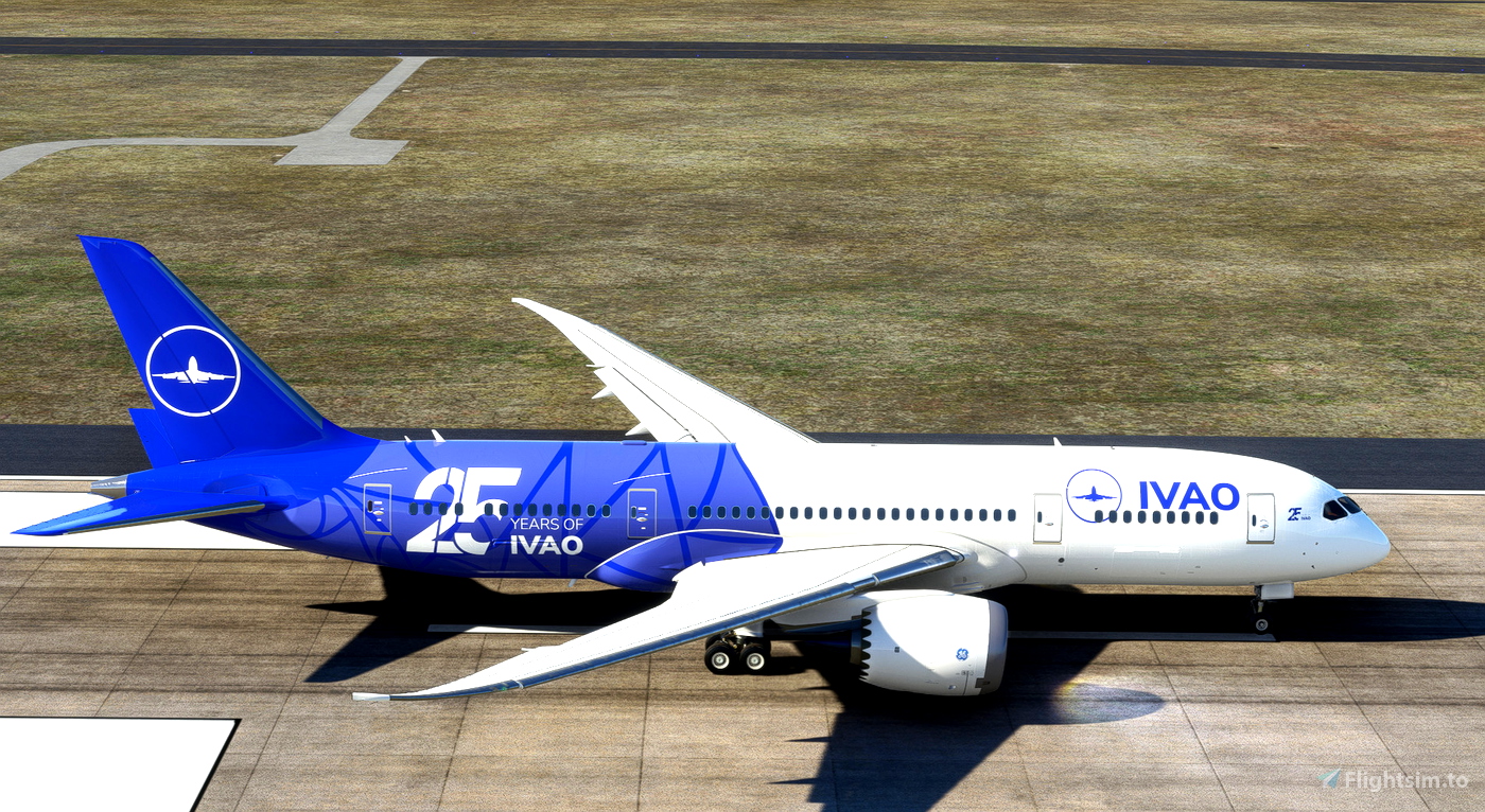 [Kuro B787-8 ] IVAO 25th Anniversary Special Livery för Microsoft Flight Simulator | MSFS