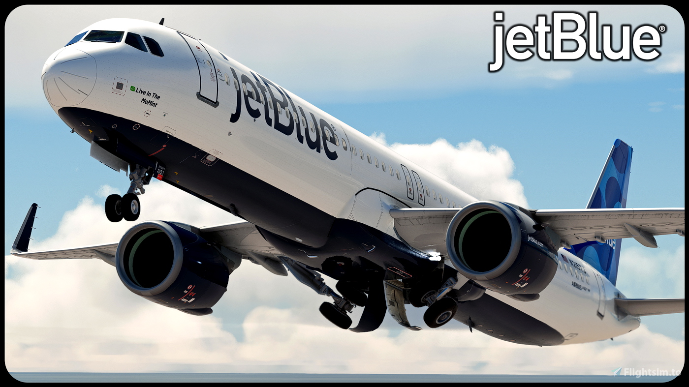 JetBlue A321NEO N2157J 'Ribbons' (8K) for Microsoft Flight Simulator | MSFS