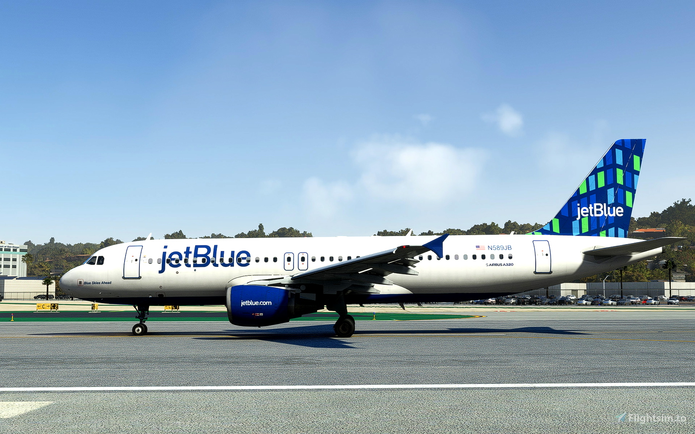 JetBlue ''Highrise Livery'' w/Cabin Fenixsim - Airbus A320 -N589JB [8K ...