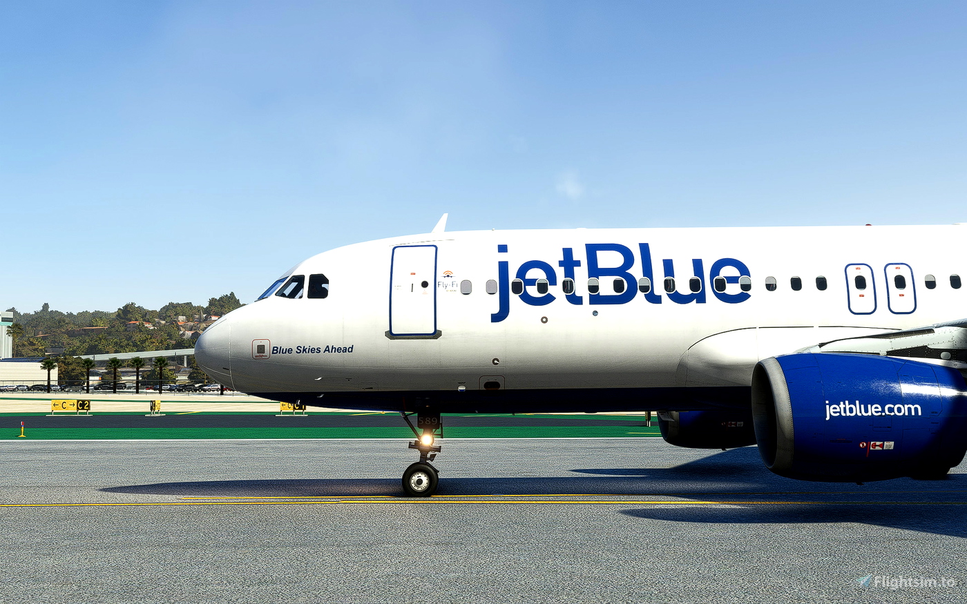 JetBlue ''Highrise Livery'' w/Cabin Fenixsim - Airbus A320 -N589JB [8K ...