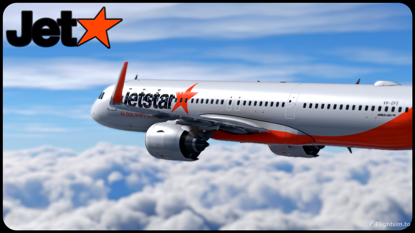 Jetstar A321NEO VH-OFE (8K) for Microsoft Flight Simulator | MSFS