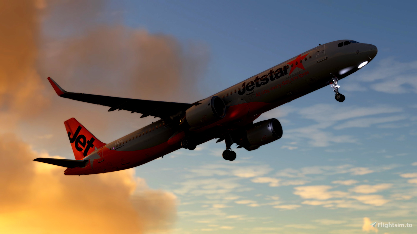 JETSTAR A321NEO VH-OFU (AIRBUS TEST REG) 8K for Microsoft Flight ...