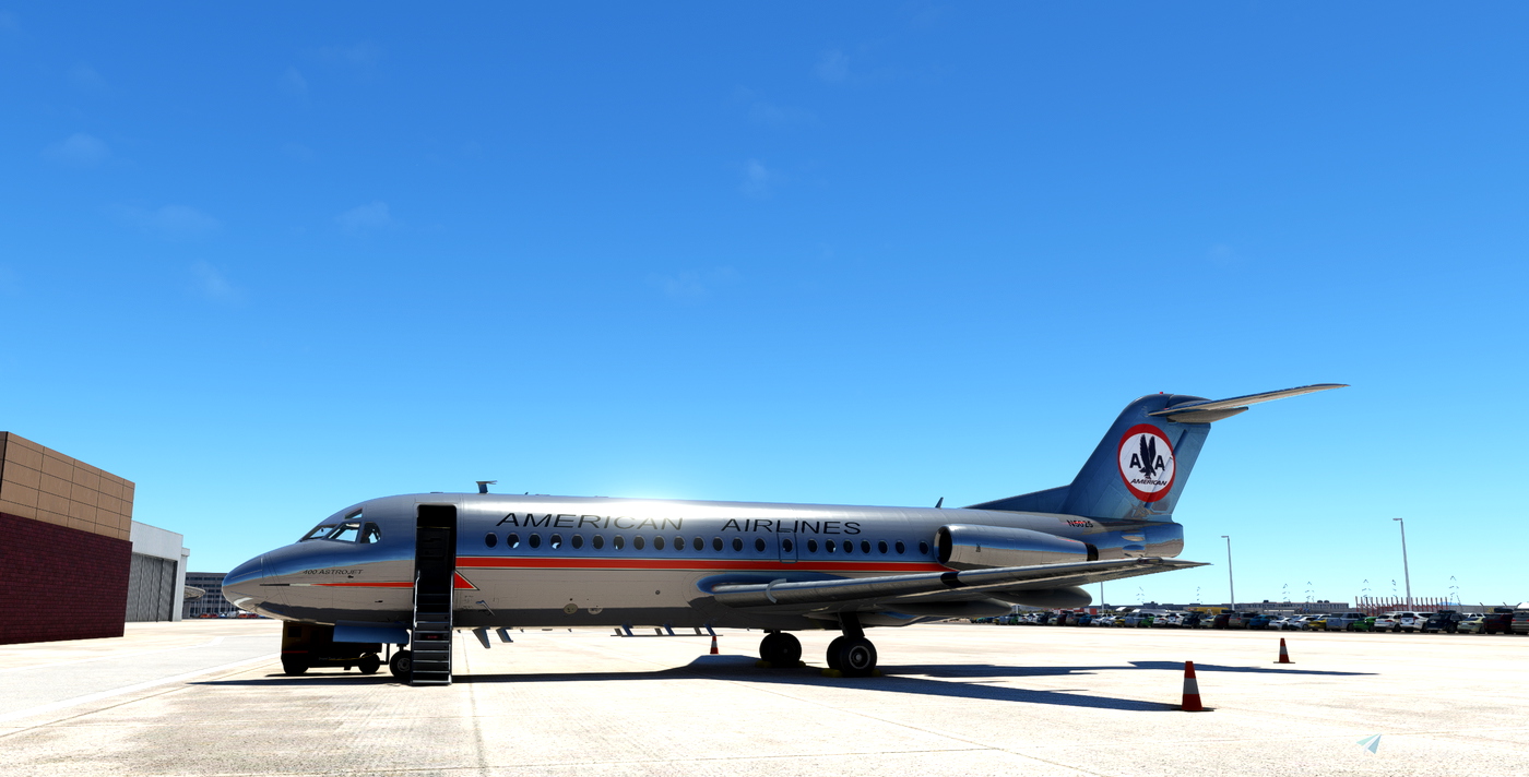 Just Flight F28 American Airlines for Microsoft Flight Simulator | MSFS