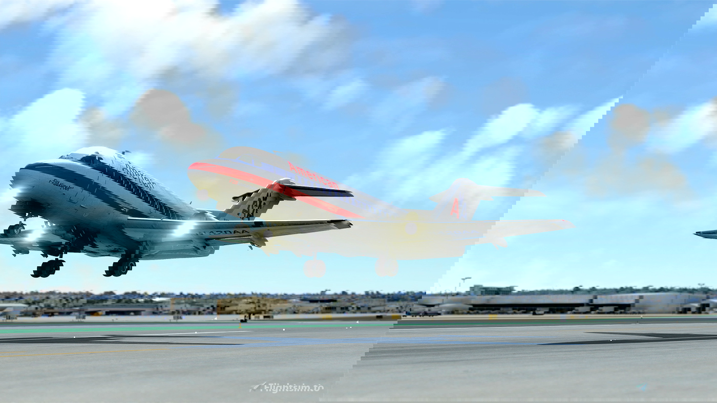 Just Flight Fokker F28-3000 | American Airlines | N420AA | Luxe Jet 8K ...