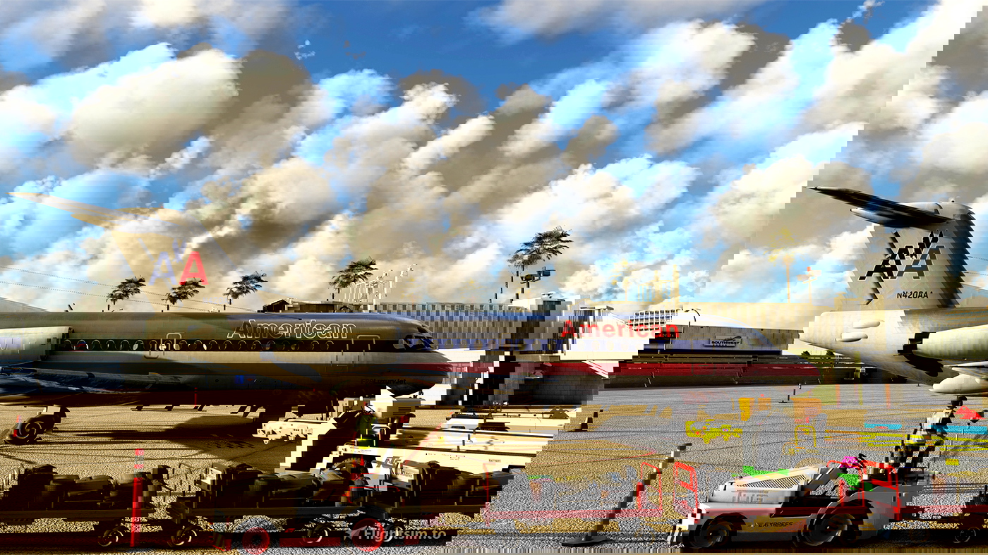 Just Flight Fokker F28-3000 | American Airlines | N420AA | Luxe Jet 8K for Microsoft Flight ...