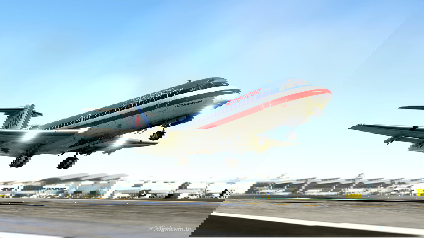 Just Flight Fokker F28 4000 | American Airlines | N1415K | Luxe Jet 8K ...