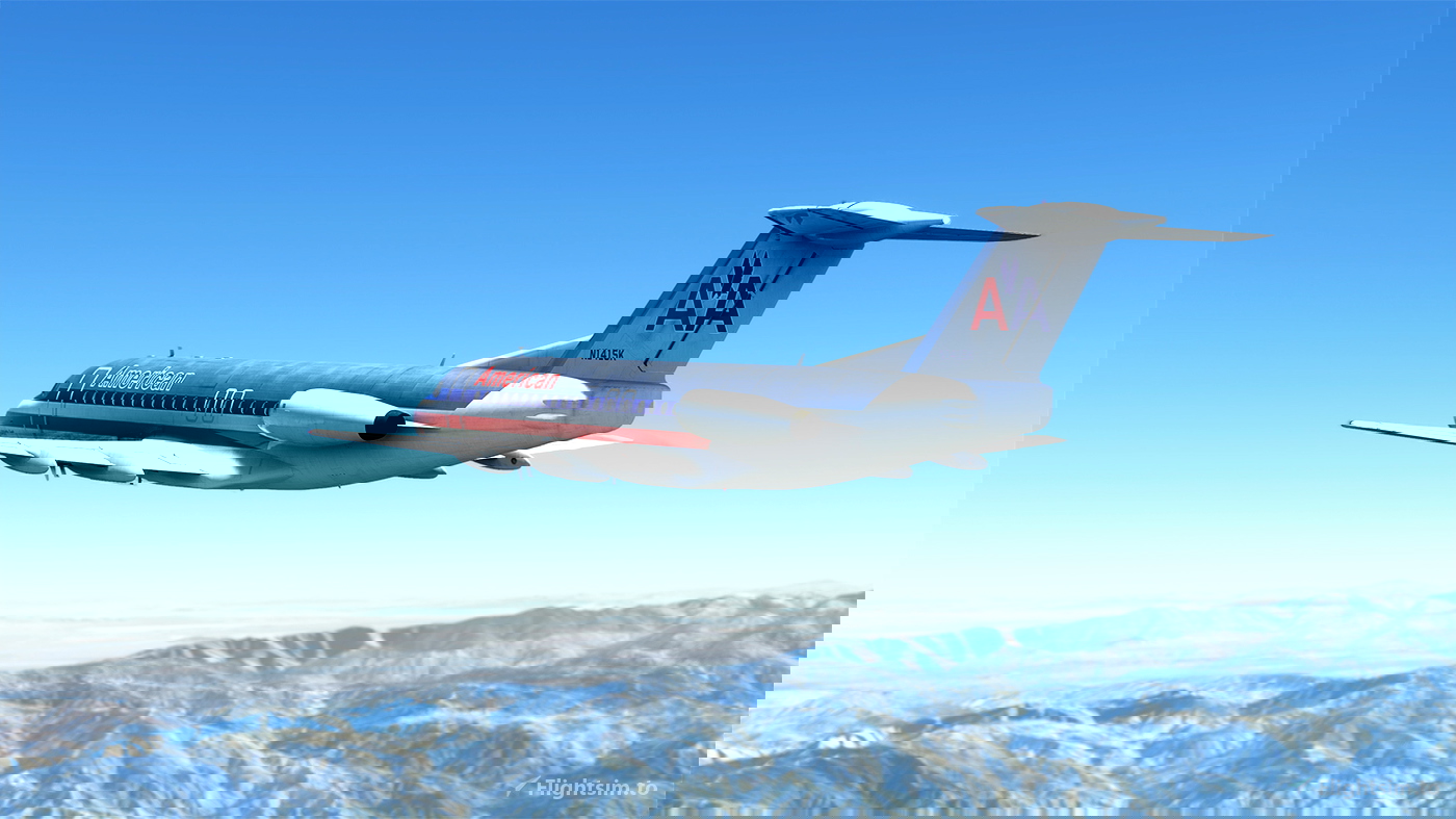 Just Flight Fokker F28 4000 | American Airlines | N1415K | Luxe Jet 8K ...