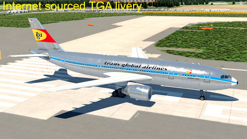 Just Flight Fokker F28-4000 Trans Global Airlines N324F for Microsoft ...