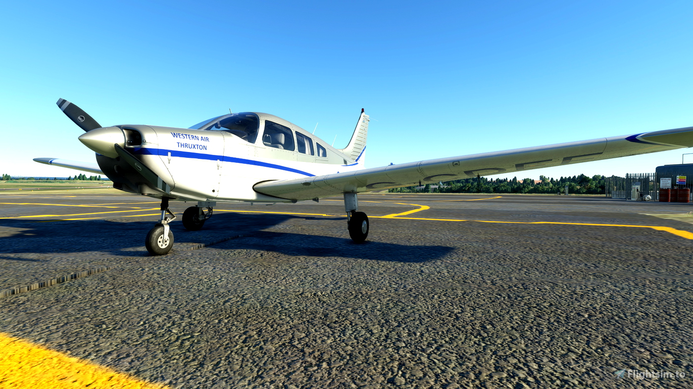 JustFlight PA28 Warior II - G-CDEF for Microsoft Flight Simulator | MSFS