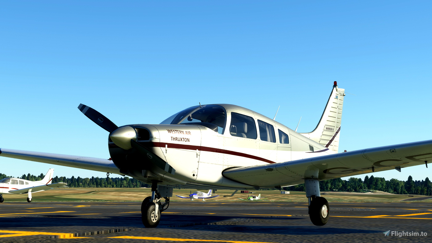 JustFlight PA28 Warior II - G-CEJD for Microsoft Flight Simulator | MSFS