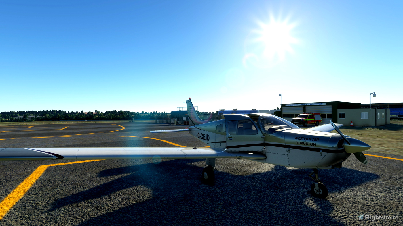 JustFlight PA28 Warior II - G-CEJD for Microsoft Flight Simulator | MSFS
