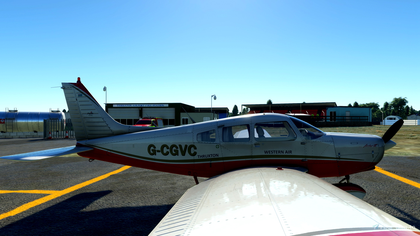 JustFlight PA28 Warior II - G-CGVC for Microsoft Flight Simulator | MSFS