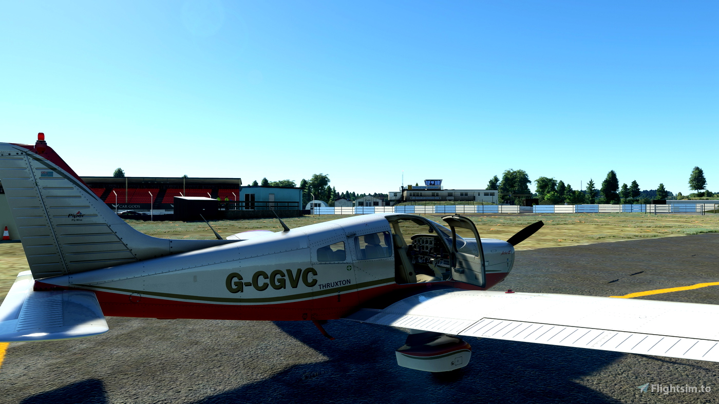 JustFlight PA28 Warior II - G-CGVC for Microsoft Flight Simulator | MSFS