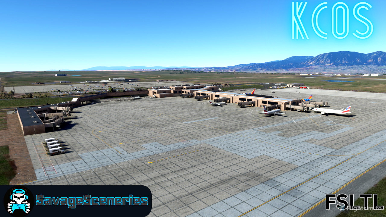 KCOS FSLTL Static Aircraft for Microsoft Flight Simulator | MSFS