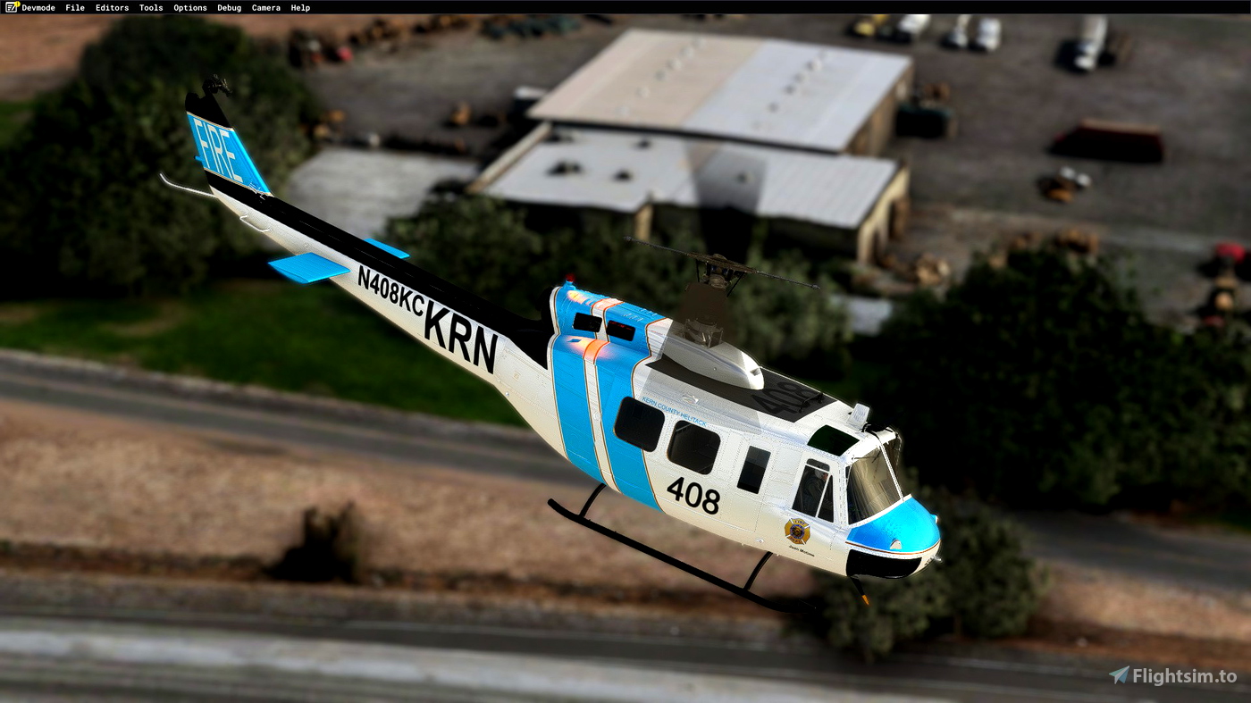 Kern County Helitack UH-1 for Microsoft Flight Simulator | MSFS