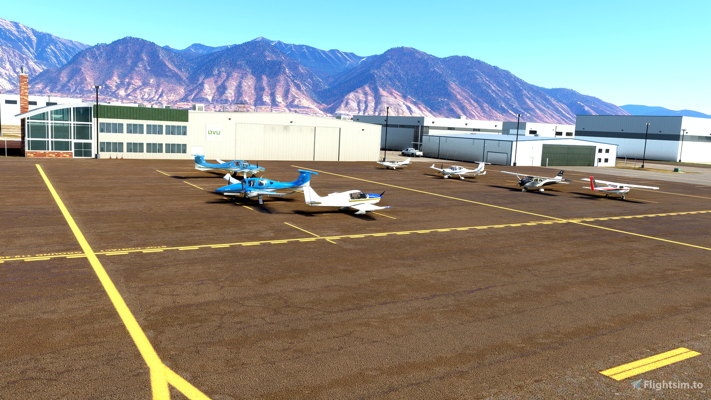 KPVU FSLTL Static Aircraft for Microsoft Flight Simulator | MSFS
