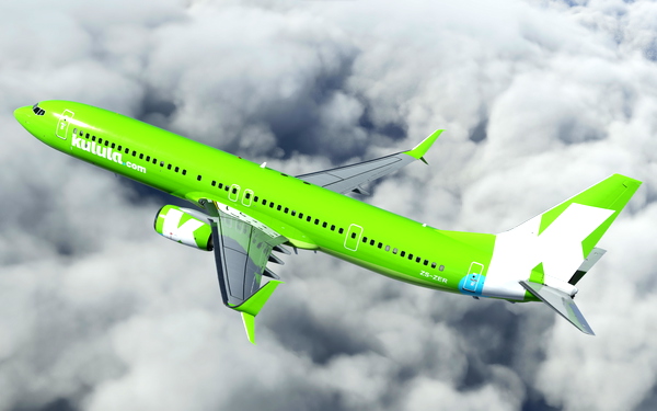 FlySafair Boeing 737-900ER PMDG SSW ZS-SJU Springboks Rugby World Cup ...