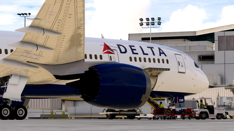 Kuro Boeing 787-8 Delta Airlines for Microsoft Flight Simulator | MSFS