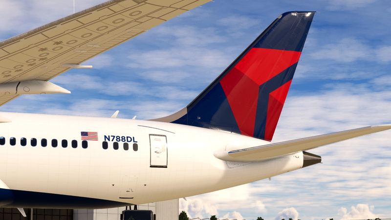 Kuro Boeing 787-8 Delta Airlines for Microsoft Flight Simulator | MSFS