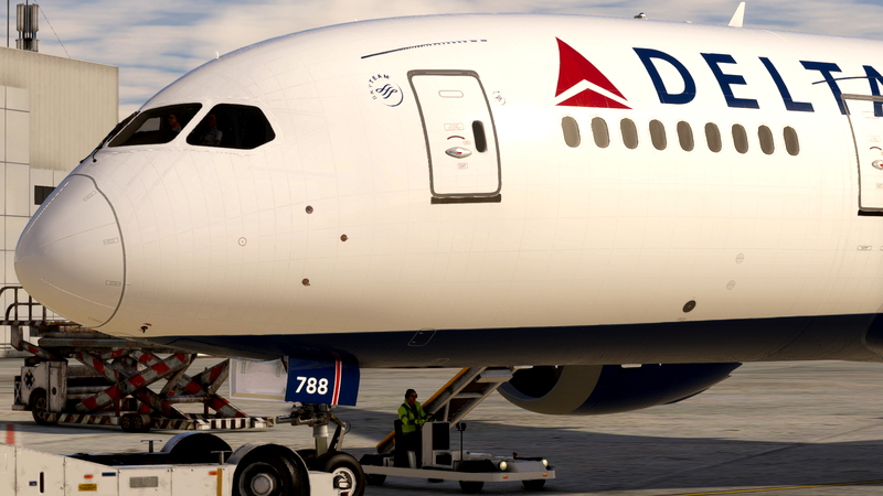 Kuro Boeing 787-8 Delta Airlines for Microsoft Flight Simulator | MSFS