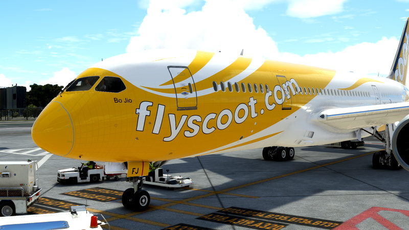 Kuro Boeing 787-8 Scoot 9V-OFJ for Microsoft Flight Simulator | MSFS