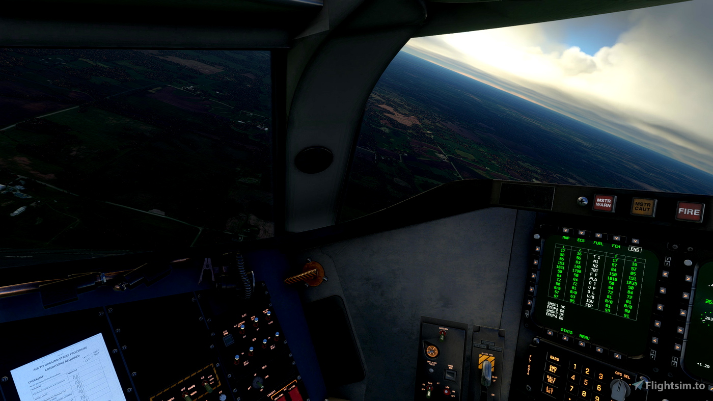 KwikFlight B2 bomber cockpit textures edit pour Microsoft Flight ...