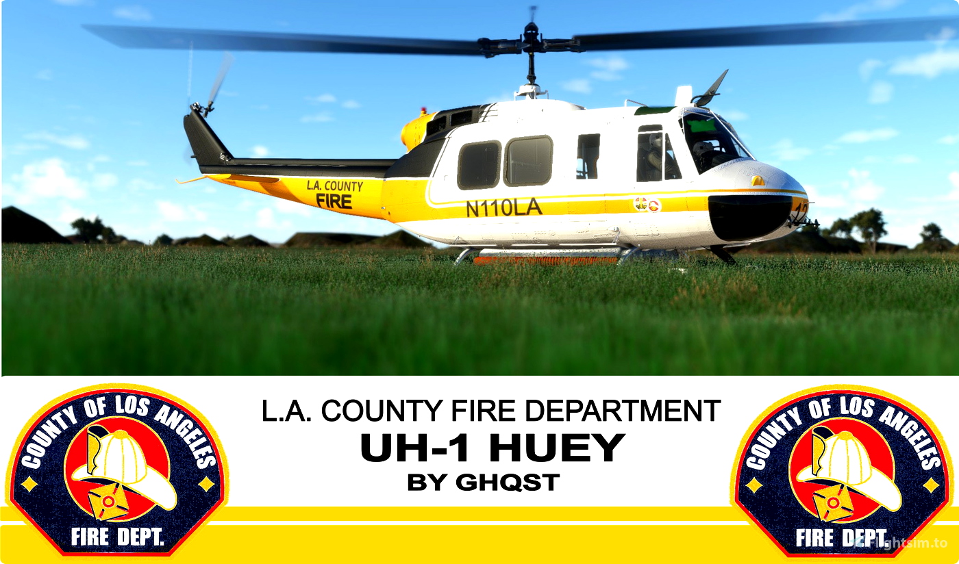 L.A. Fire Department UH-1 for Microsoft Flight Simulator | MSFS