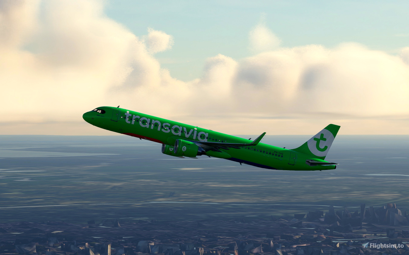 LatinVFR A321 NEO Transavia Green Livery pro Microsoft Flight Simulator ...