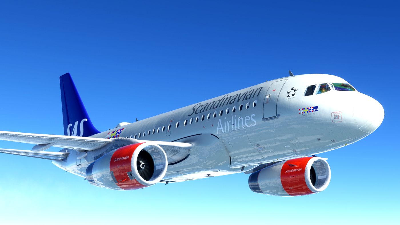 LatinVFR Airbus A319 Scandinavian Airlines (SAS) 1998 Livery OY-KBT for ...