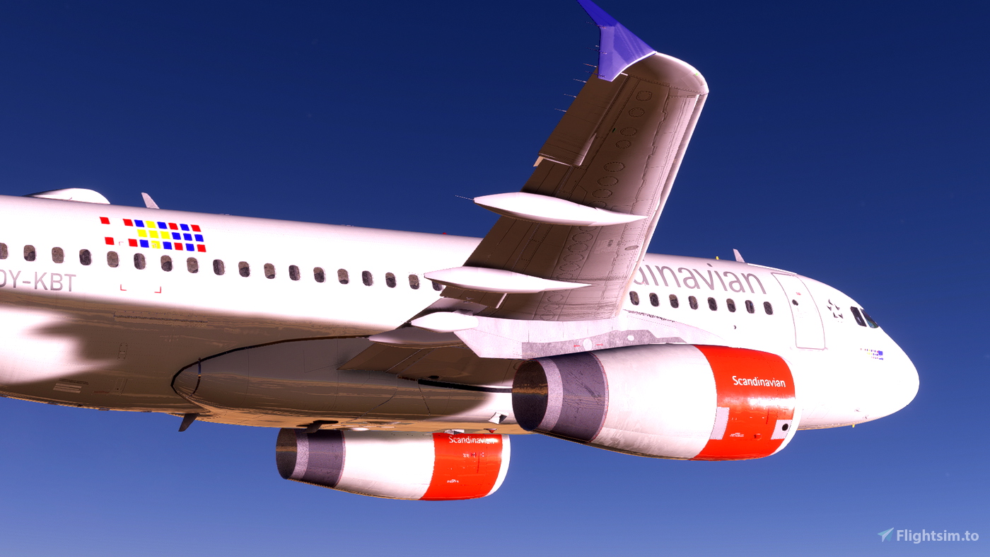 LatinVFR Airbus A319 Scandinavian Airlines (SAS) 1998 Livery OY-KBT for ...