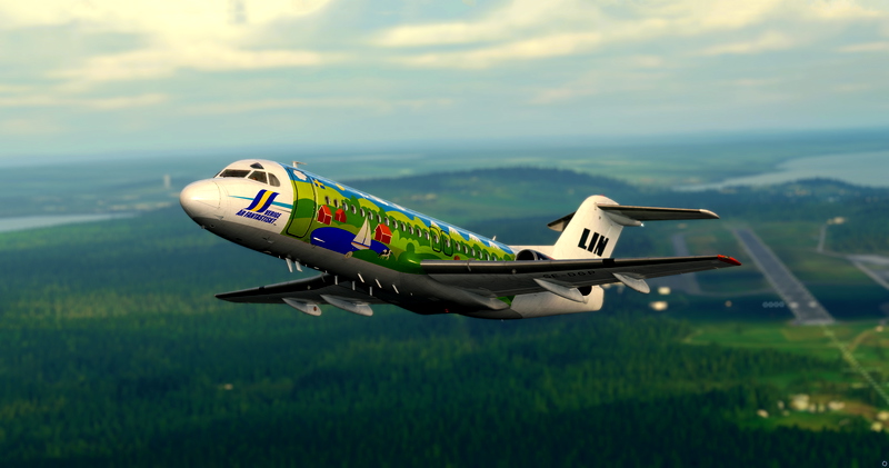 Linjeflyg - 4 liveries / Fokker F28-4000 for Microsoft Flight Simulator ...