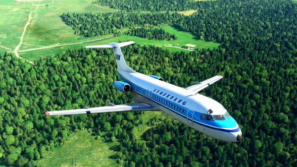 Cimber Air Fokker F28 Mk 3000 OY-BRN circa 1979 for Microsoft Flight Simulator | MSFS