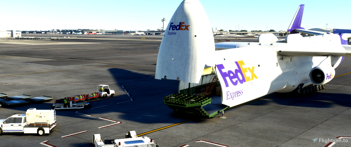 Livery Antonov AN-225 FedEx fictional for Microsoft Flight Simulator | MSFS