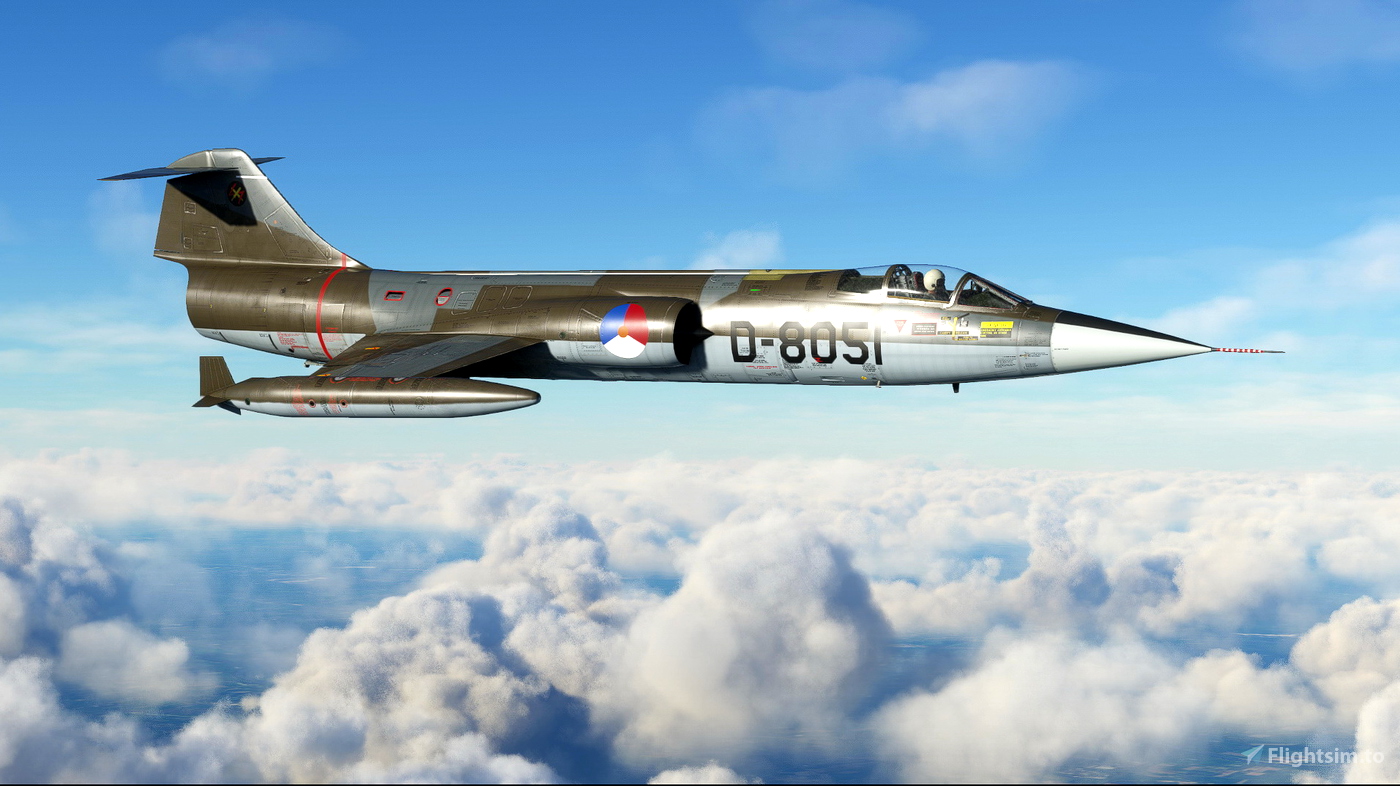 Lockheed F-104 Starfighter Royal Dutch Air Force D-8051 312 Sqn para ...