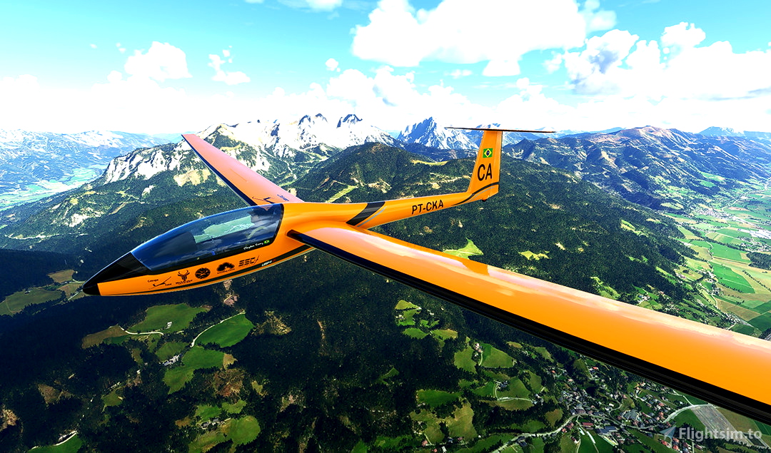 LS4 Livery Catrapo Orange for Microsoft Flight Simulator | MSFS