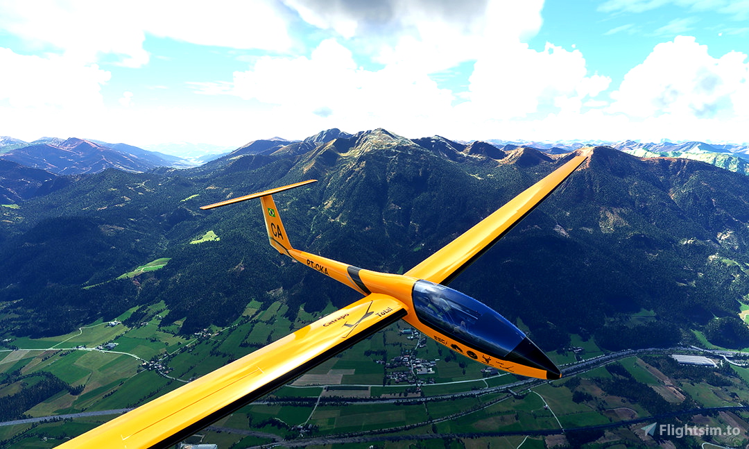 LS4 Livery Catrapo Orange for Microsoft Flight Simulator | MSFS