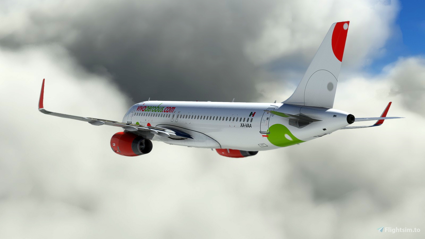 LVFR A320 VivaAerobus (XA-VAA) for Microsoft Flight Simulator | MSFS