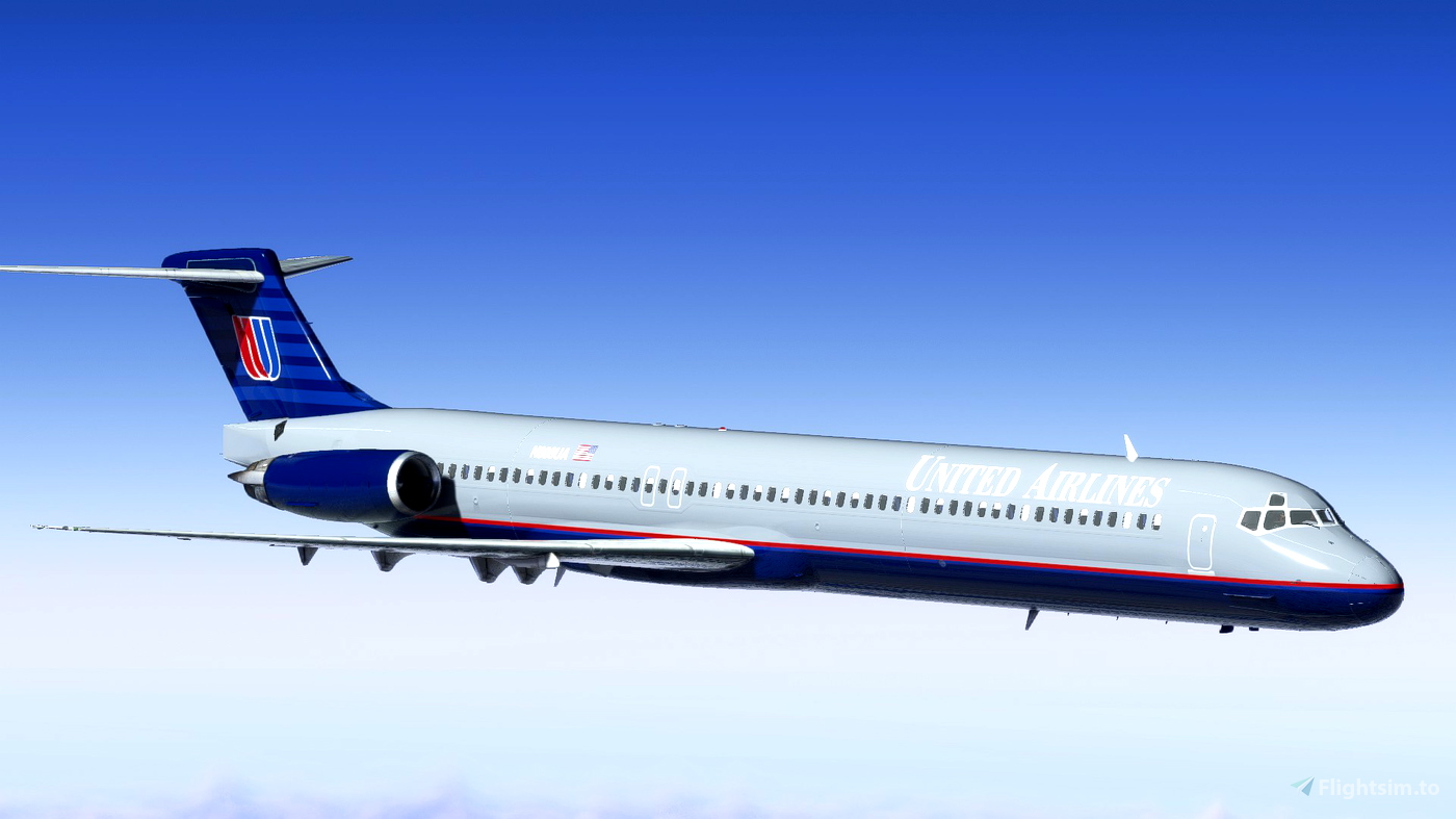 Maddog MD-88 United Airlines (Battleship) for Microsoft Flight Simulator | MSFS