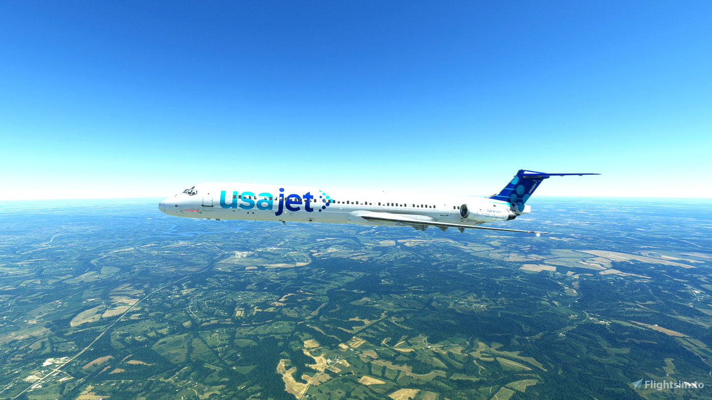 Maddog X USA Jet Airlines (N831US) for Microsoft Flight Simulator | MSFS
