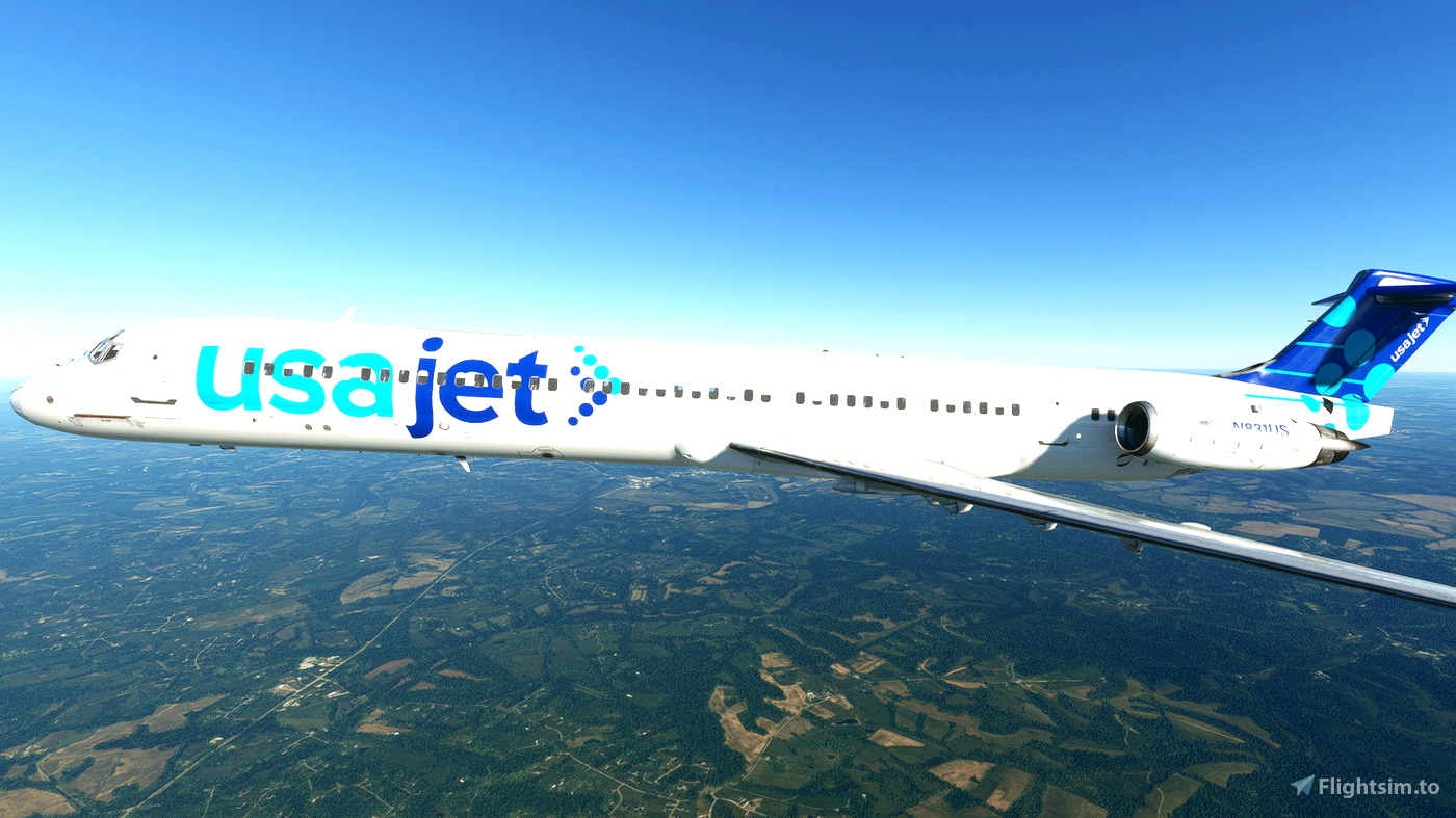Maddog X USA Jet Airlines (N831US) for Microsoft Flight Simulator | MSFS